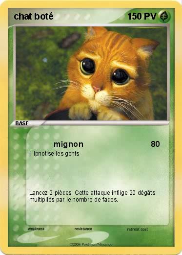 Pokémon chat bote - mignon - Ma carte Pokémon