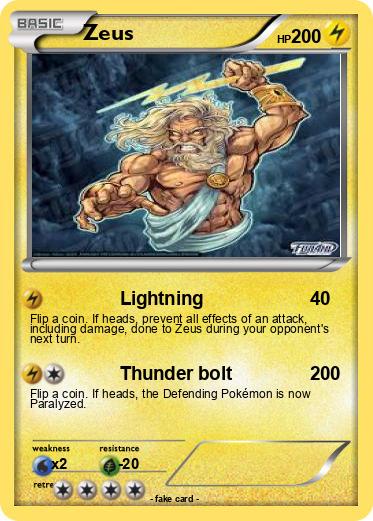 Pokémon Zeus 1960 1960 - Lightning - My Pokemon Card