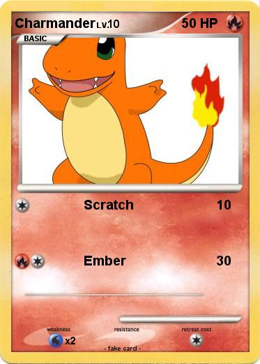 Pokémon Charmander 2274 2274 - Scratch - My Pokemon Card