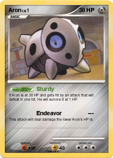 Pokémon Aron 90 90 - Sturdy - My Pokemon Card