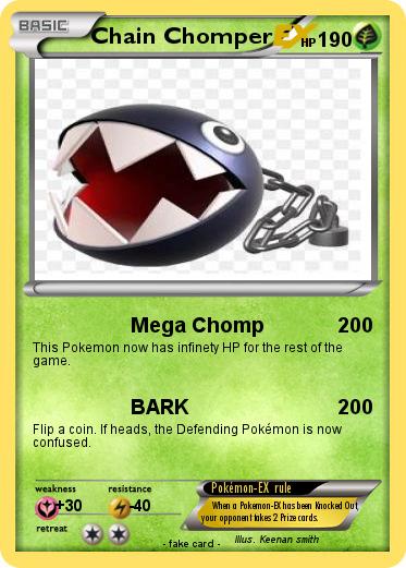 Pokémon Chain Chomper 1 1 - Mega Chomp - My Pokemon Card