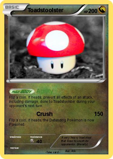 Pokémon Toadstoolster - Agility - My Pokemon Card