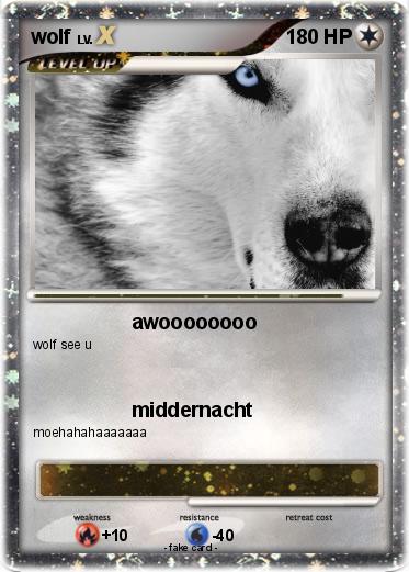Pokémon wolf 1226 1226 - awoooooooo - My Pokemon Card