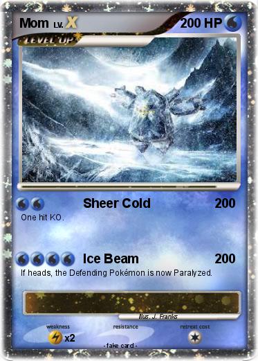 Pokémon Mom 442 442 - Sheer Cold - My Pokemon Card