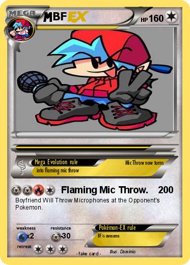 Pokémon 1 182266 182266 - Flaming Mic Throw. - My Pokemon Card