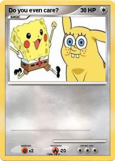 Pokémon Pikabob and Spongechu 1 1 - My Pokemon Card