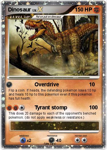 Pokémon Dinosaur 102 102 - Overdrive - My Pokemon Card