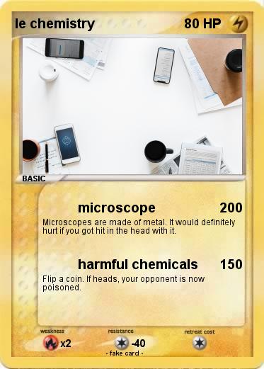 Pokémon le chemistry - microscope - My Pokemon Card
