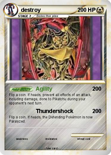 Pokémon destroy 94 94 - Agility - My Pokemon Card