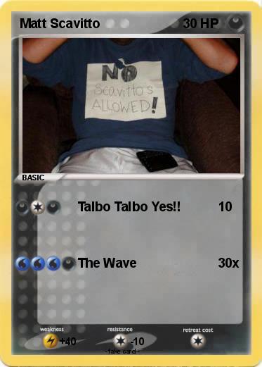 Pokémon Matt Scavitto - Talbo Talbo Yes!! - My Pokemon Card
