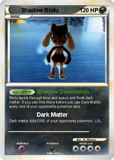 Pokémon Shadow Riolu - Shadow Dimension - My Pokemon Card