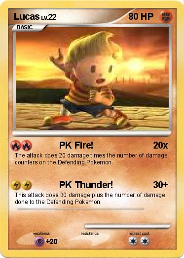 Pokémon Lucas 275 275 - PK Fire! - My Pokemon Card