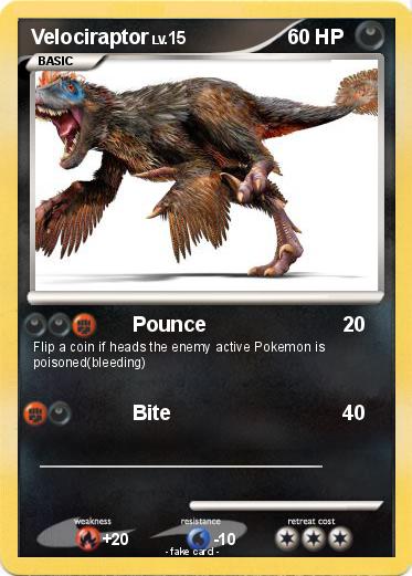 Pokémon Velociraptor 242 242 - Pounce - My Pokemon Card