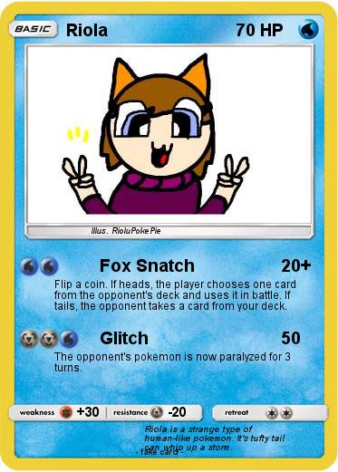 Pokémon Riola 3 3 - Fox Snatch - My Pokemon Card