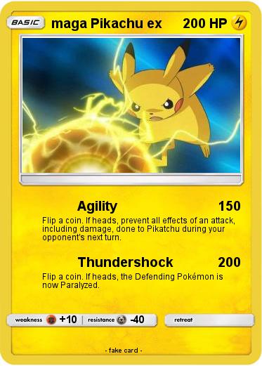Pokémon maga Pikachu ex 2 2 - Agility - My Pokemon Card