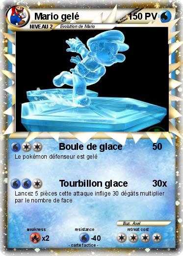 Pokémon Mario gele - Boule de glace - Ma carte Pokémon