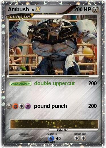 Pokémon Ambush 16 16 - double uppercut - My Pokemon Card