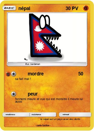 Pokémon nepal 5 5 - mordre - Ma carte Pokémon