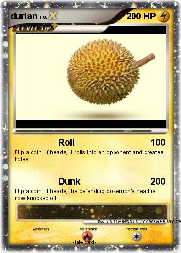Pokémon durian 5 5 - Roll - My Pokemon Card