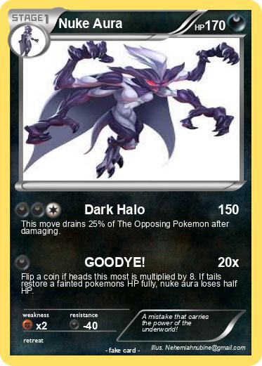 Pokémon Nuke Aura - Dark Halo - My Pokemon Card