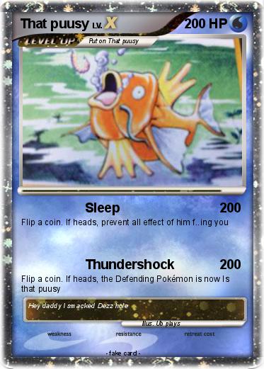Pokémon That puusy - Sleep - My Pokemon Card