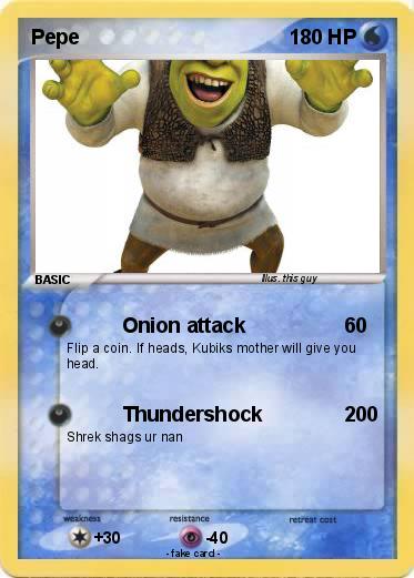 Pokémon Pepe 188 188 - Onion attack - My Pokemon Card