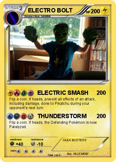 Pokémon ELECTRO BOLT - ELECTRIC SMASH - My Pokemon Card