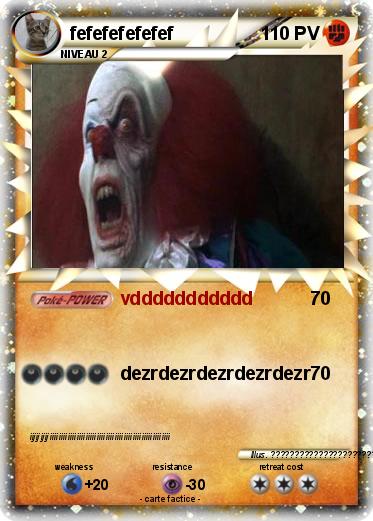 Pokémon fefefefefefef - vddddddddddd - Ma carte Pokémon