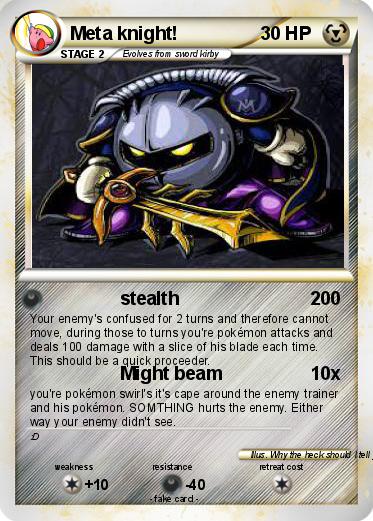 Pokémon Meta knight 731 731 - stealth - My Pokemon Card