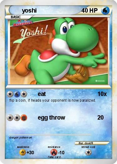 Pokémon yoshi 1750 1750 - eat - My Pokemon Card