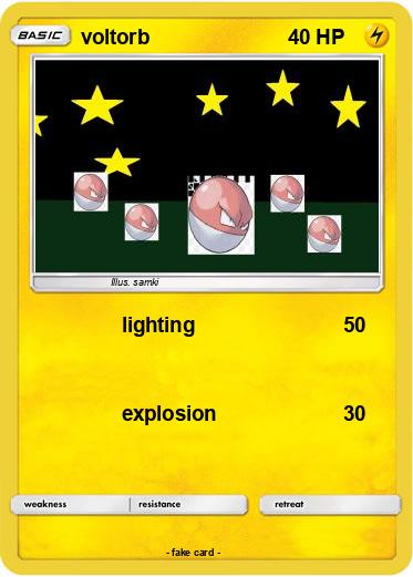 Pokémon voltorb 142 142 - lighting - My Pokemon Card