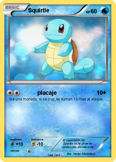 Pokémon Squirtle 943 943 - placaje - My Pokemon Card