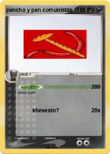 Pokémon pancho y pan comunistas - comunismo delicioso - Mi carta pokémon