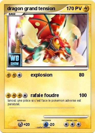 Pokémon dragon grand tension - explosion - Ma carte Pokémon