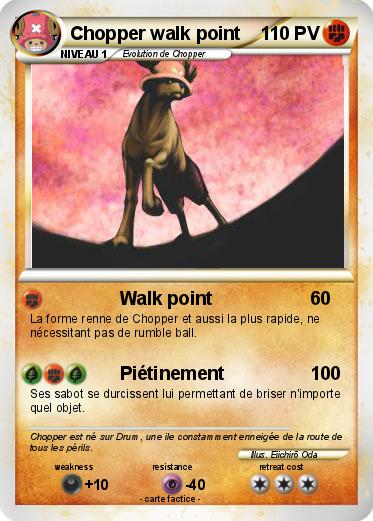 Pokémon Chopper walk point 3 3 - Walk point - Ma carte Pokémon