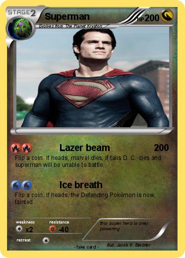 Pokémon Superman 649 649 - Lazer beam - My Pokemon Card
