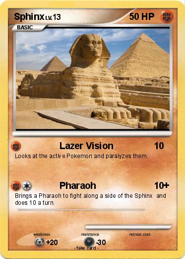 Pokémon Sphinx 44 44 - Lazer Vision - My Pokemon Card