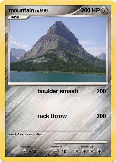 Pokémon mountain 127 127 - boulder smash - My Pokemon Card