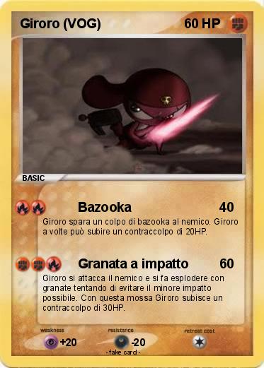 Pokémon Giroro VOG - Bazooka - My Pokemon Card