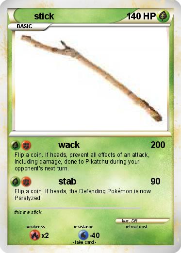 Pokémon stick 455 455 - wack - My Pokemon Card