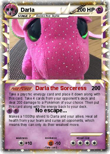 Pokémon Darla 11 11 - Darla the Sorceress - My Pokemon Card