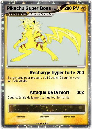 Pokémon Pikachu Super Boss - Recharge hyper forte - Ma carte Pokémon