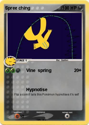 Pokémon Spree ching - Vine spring - My Pokemon Card