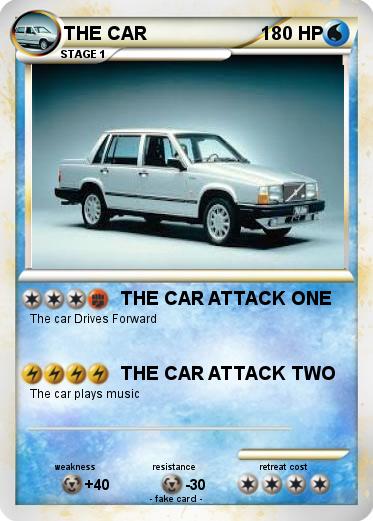 Pokémon THE CAR 25 25 - THE CAR ATTACK ONE - My Pokemon Card