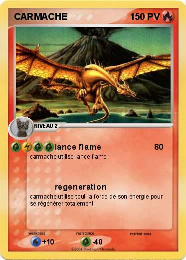 Pokémon CARMACHE 2 2 - lance flame - Ma carte Pokémon