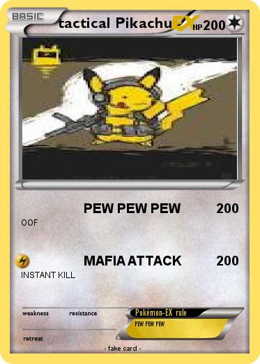 Pokémon tactical Pikachu - PEW PEW PEW - My Pokemon Card