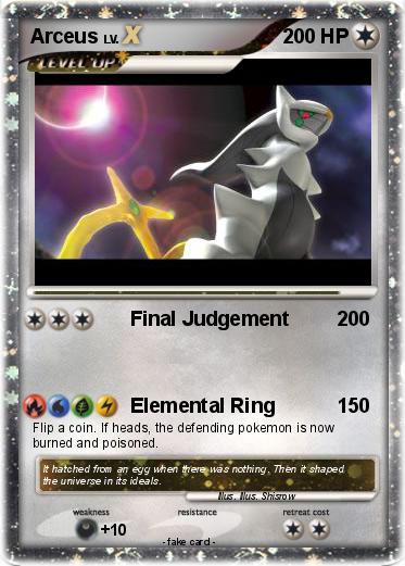 Pokémon Arceus 8198 8198 - Final Judgement - My Pokemon Card