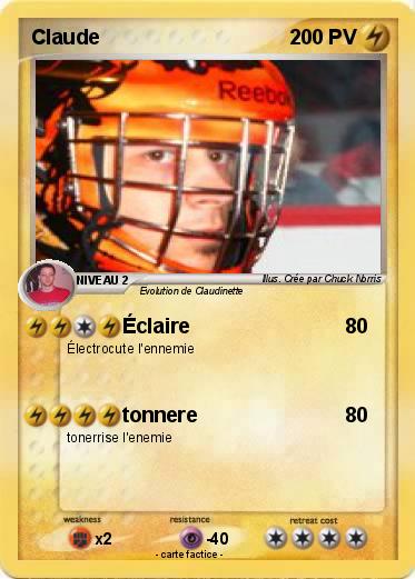 Pokémon Claude 60 60 - Éclaire - Ma carte Pokémon