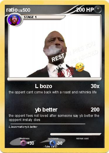 Pokémon ratio 3 3 - L bozo - My Pokemon Card
