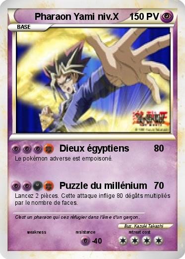 Pokémon Pharaon Yami niv X - Dieux égyptiens - Ma carte Pokémon
